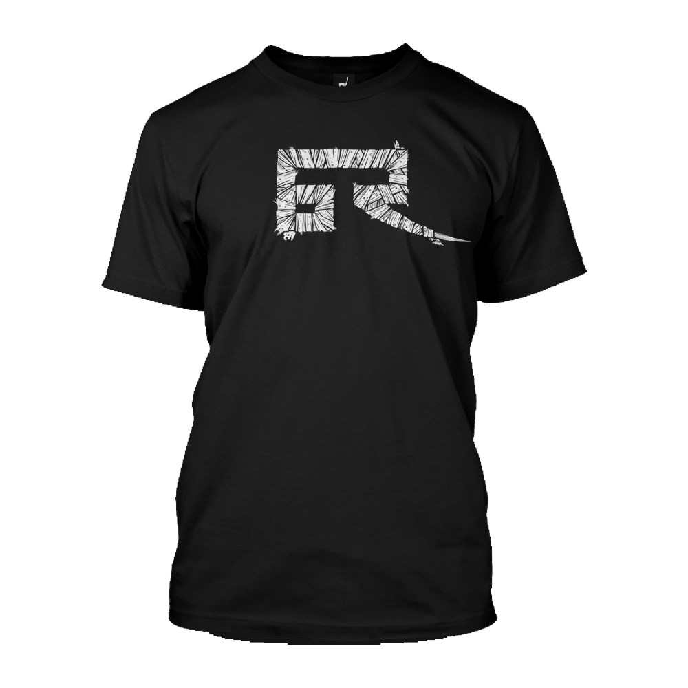 Bad Taste Bandage T-shirt [White on Black]