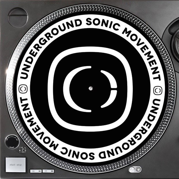 Critical 'Underground Sonic Movement' Slipmat (Pair)