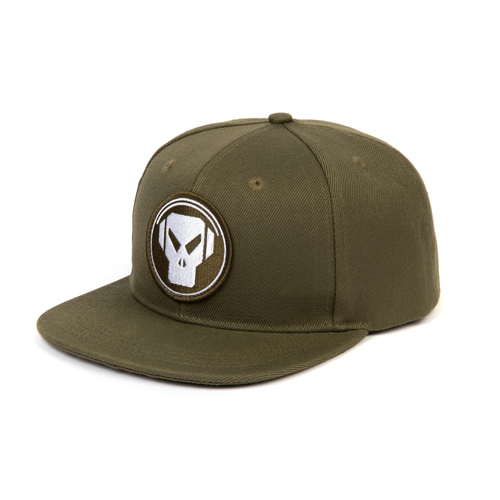 Metalheadz Snapback Cap [Khaki Green w / Green Badge]