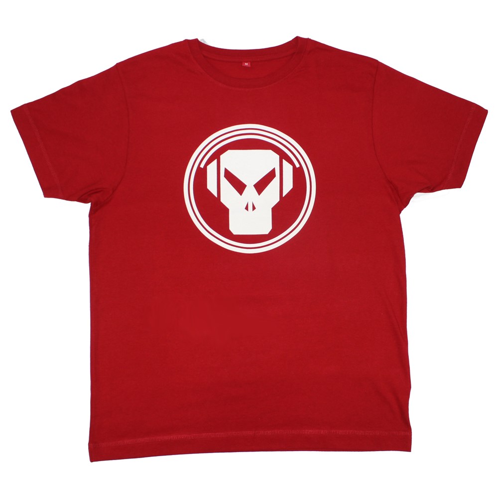 Metalheadz Logo T-Shirt [White on Stereo Red]