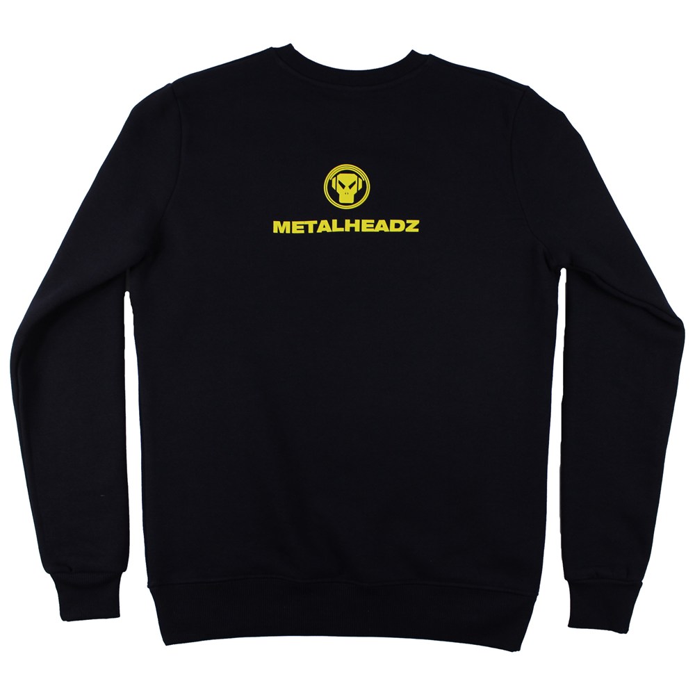 Metalheadz Logo Sweatshirt [Yellow on Navy Blue]