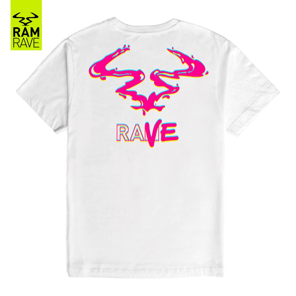 RAM Rave Pink Logo T-Shirt [White]