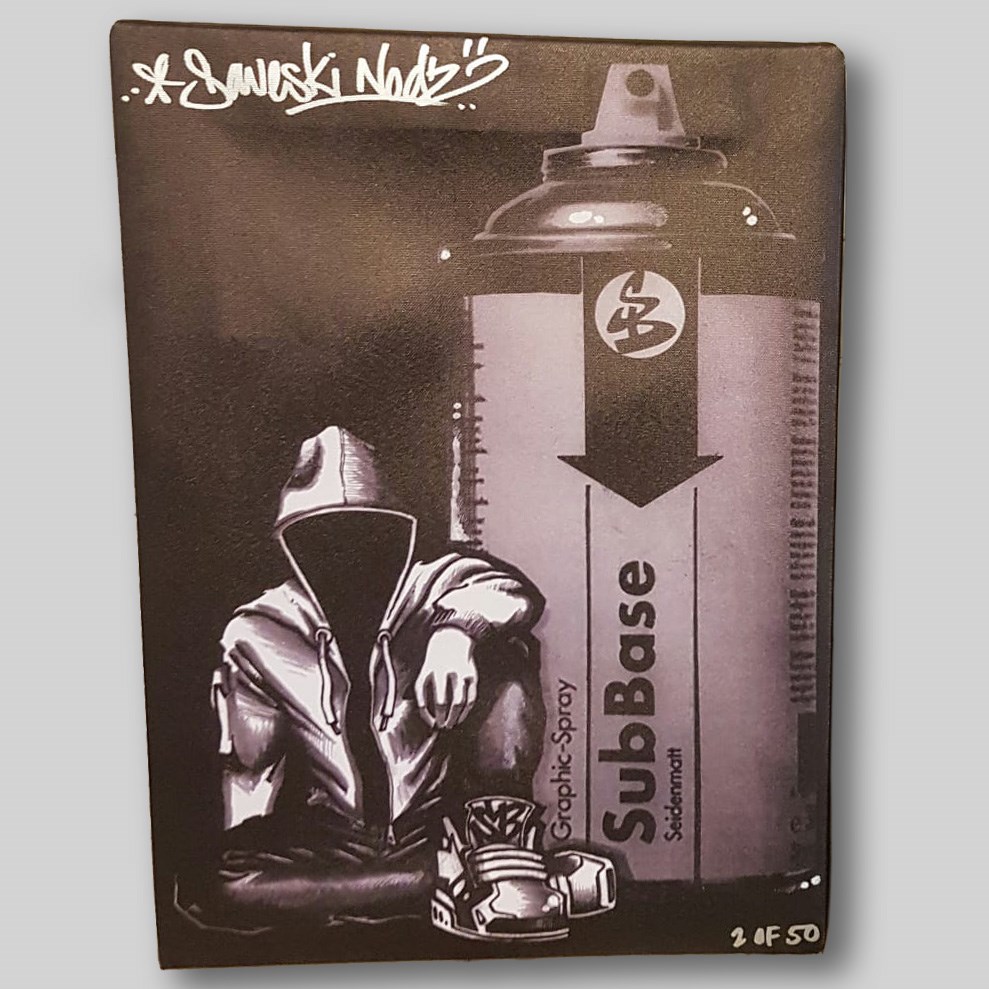 SIGNED NODZ CANVAS - LARGE CAN EDITION